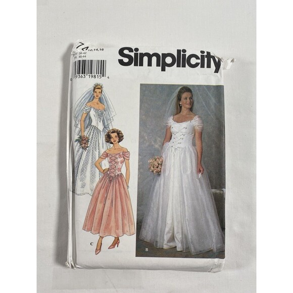 Simplicity | Other | Vtg Simplicity Sewing Pattern 7469 Miss Wedding ...
